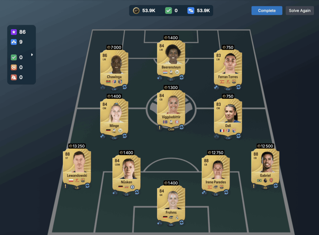 Solution DCE FC26 : Héros 86 max