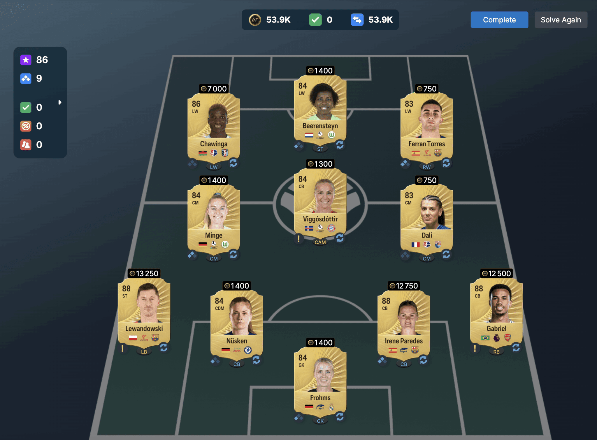 Solution DCE FC26 : Héros 86 max